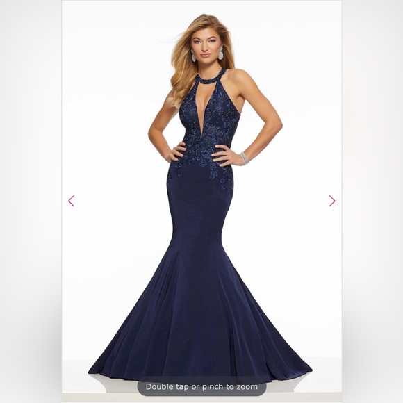 Mori Lee | Dresses | Morilee Dark Blue Prom Dress | Poshmark